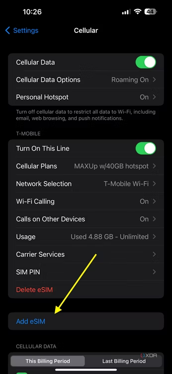 How to enable and use eSIM
