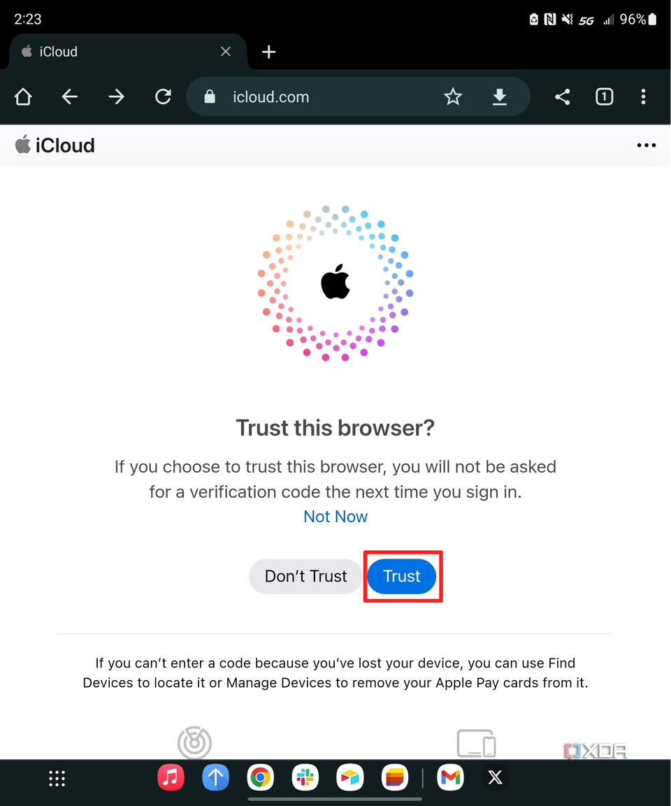 How to use iCloud services on your Android device