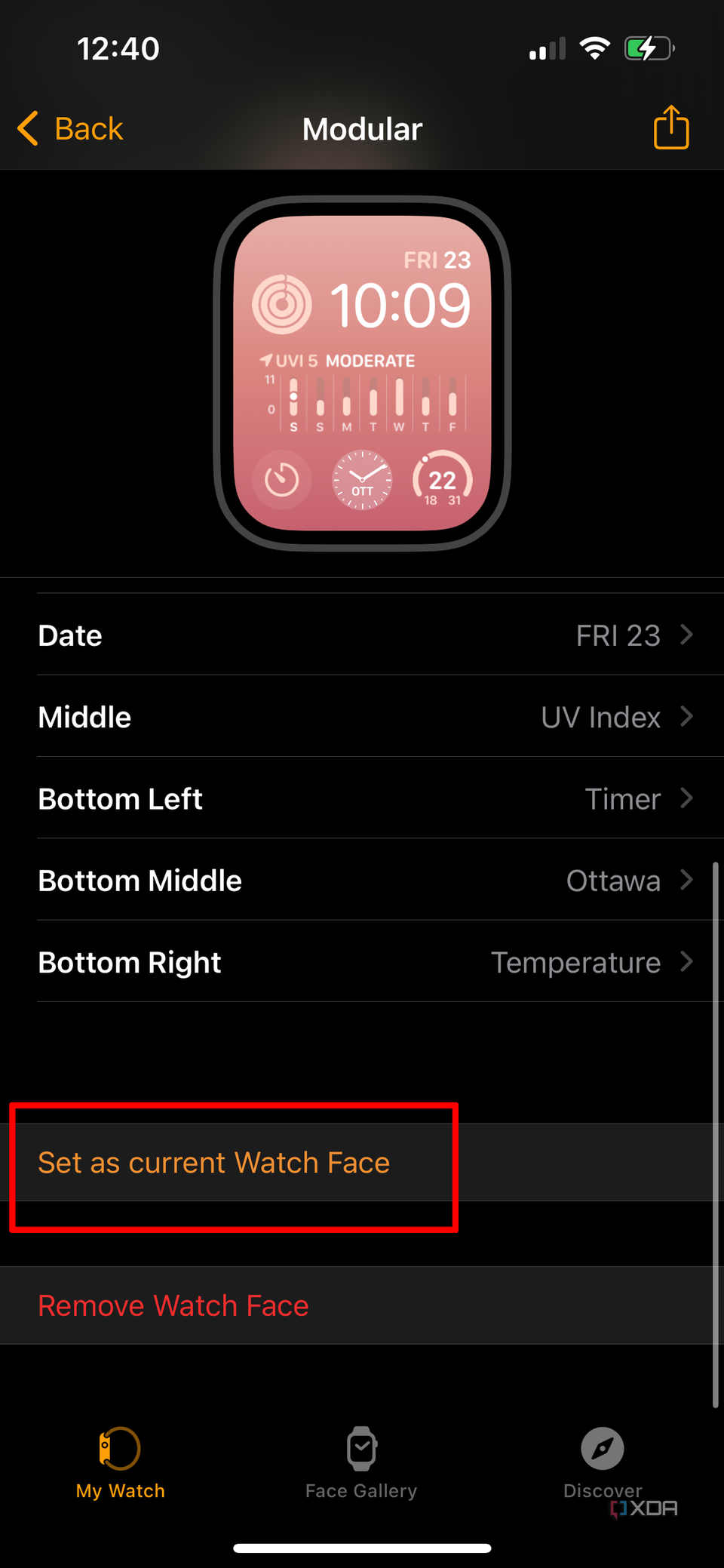 How to see your daily steps on the Apple Watch face