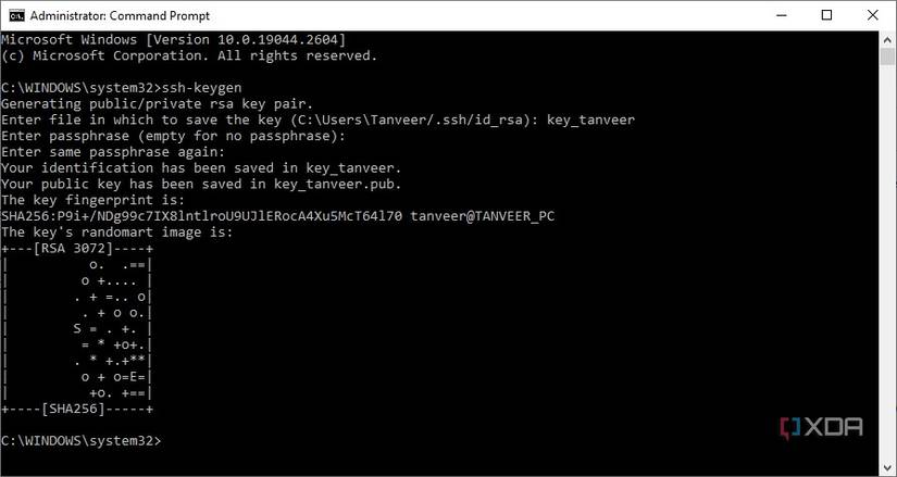 How to generate SSH keys on Windows