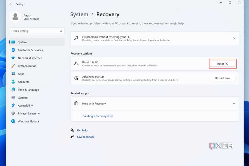 How to reset a Microsoft Surface device