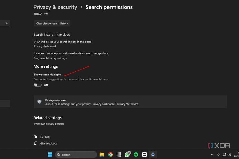 How to disable suggestions in Windows 11