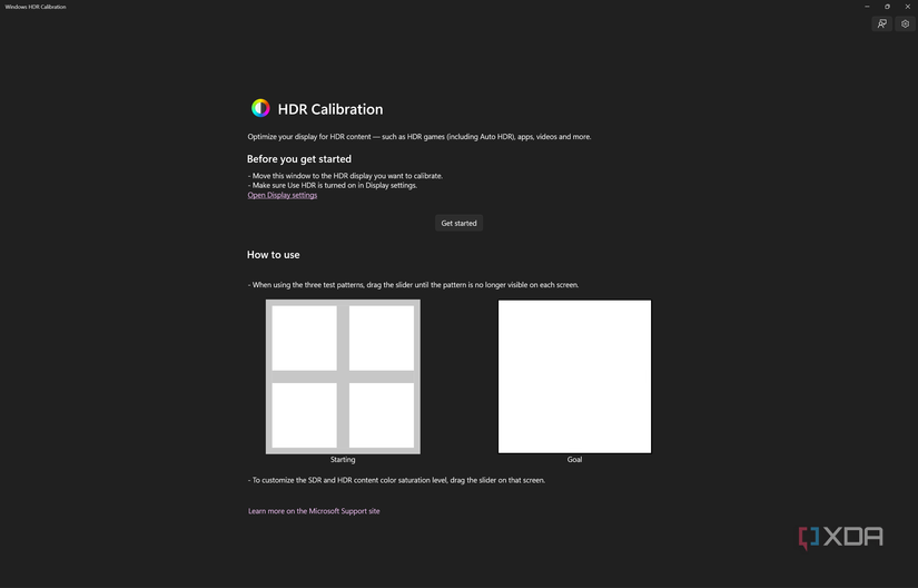 How to use the HDR Calibration app on Windows 11