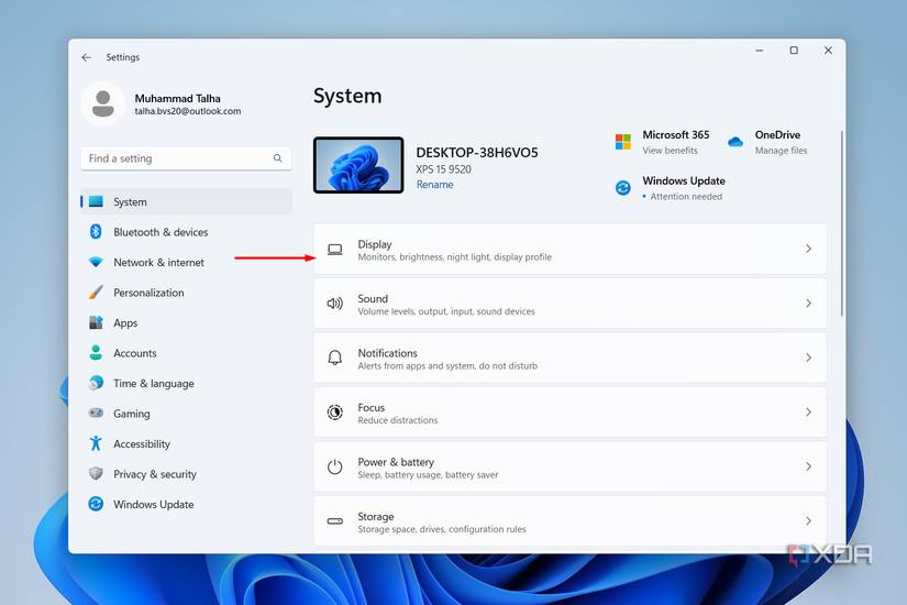 How to change brightness on Windows 11