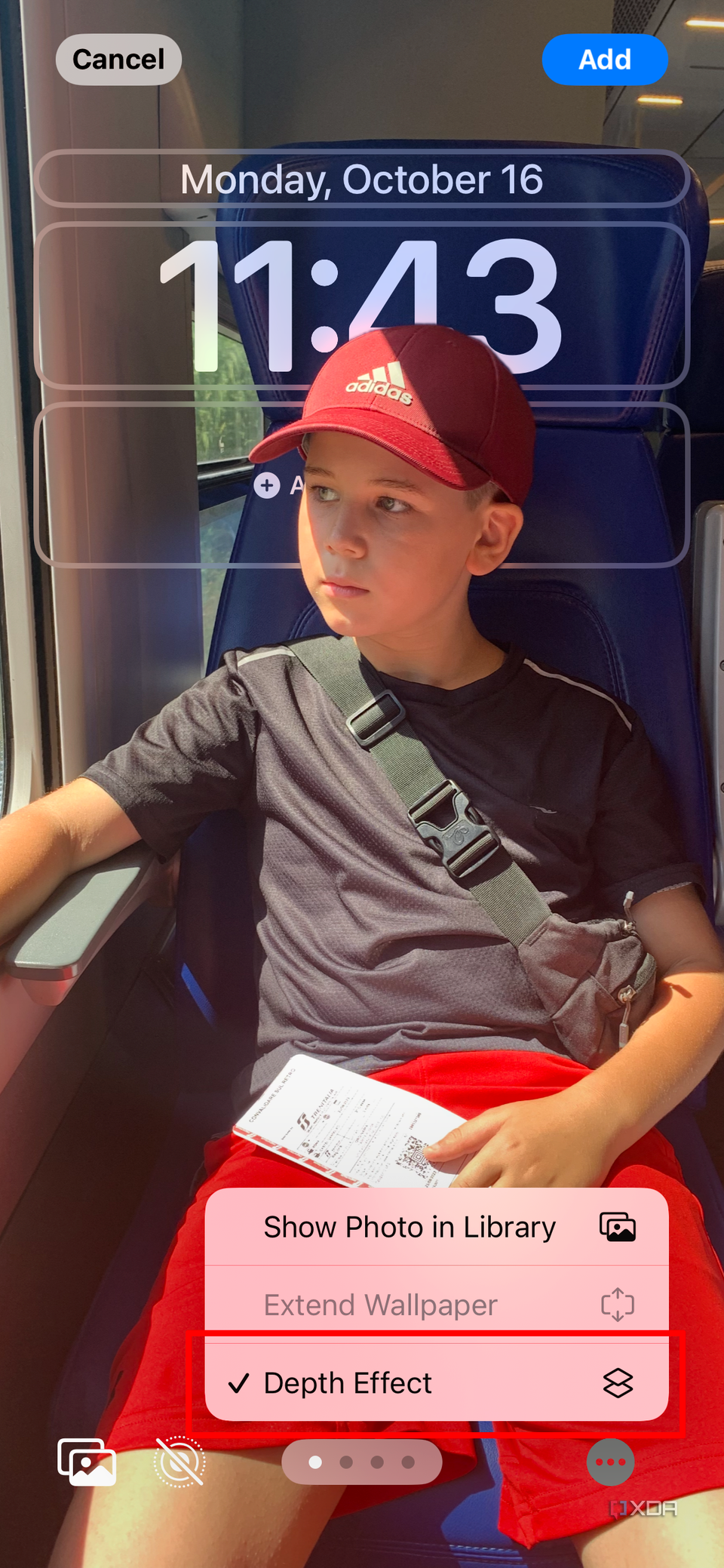 How to use Depth Effect on an iPhone