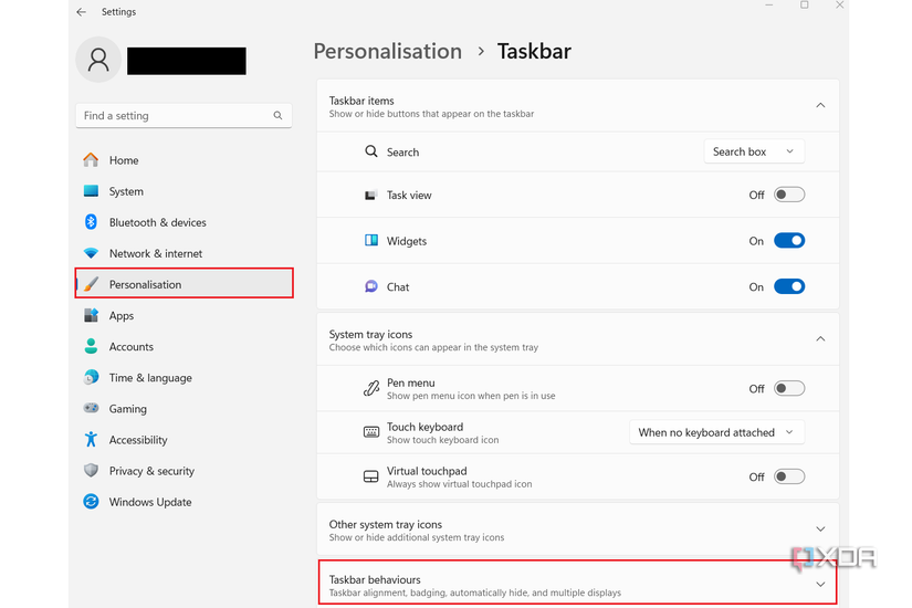 How to move the taskbar in Windows 11