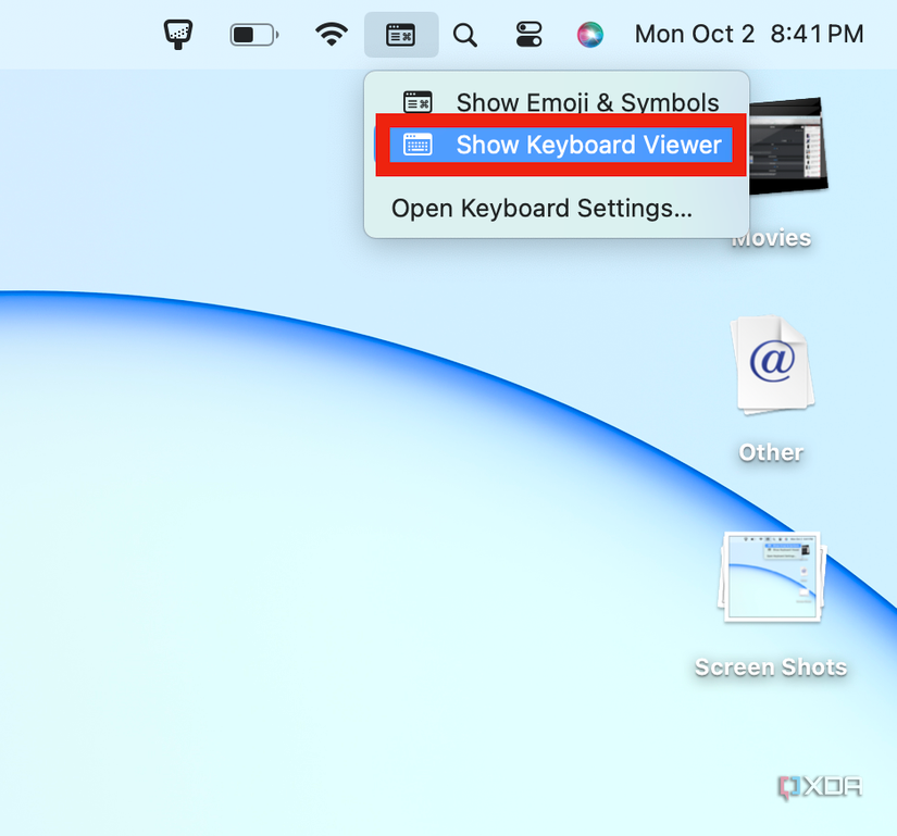 How to easily insert special characters on an Apple Mac