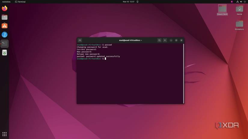 How to change password on Ubuntu Linux