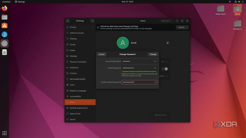 How to change password on Ubuntu Linux