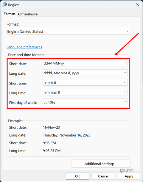 How to change the date format on Windows 11