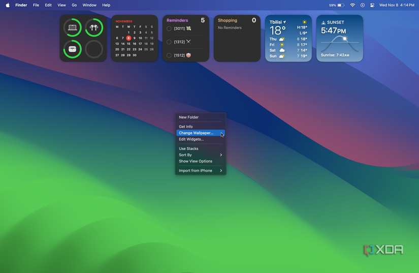How to change the wallpaper on Mac