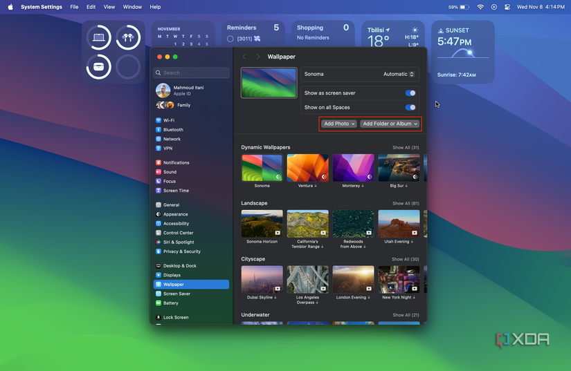 How to change the wallpaper on Mac