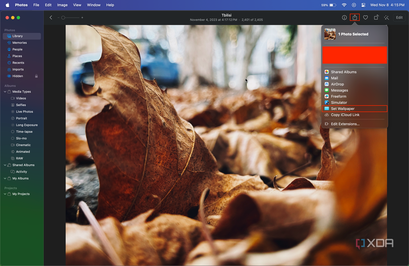 How to change the wallpaper on Mac