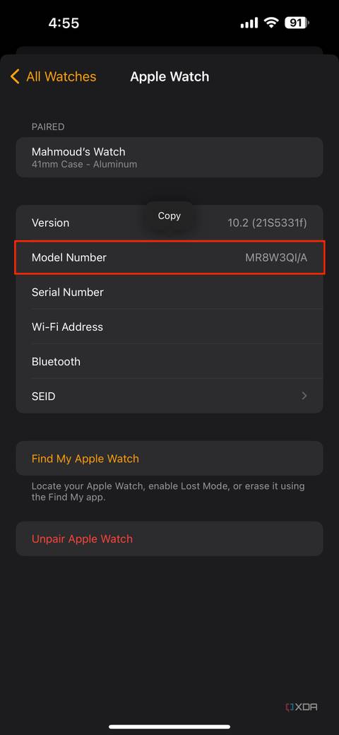 How to identify your Apple Watch model