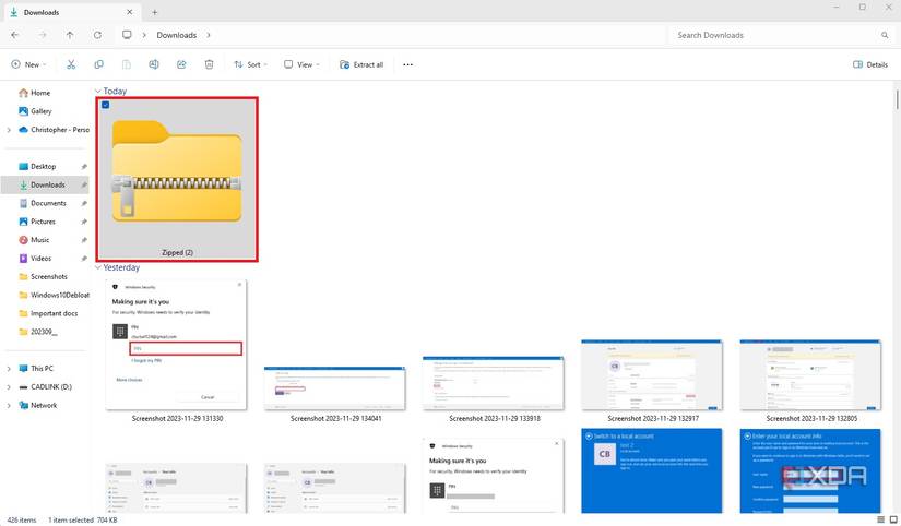 How to open ZIP files on Windows 11