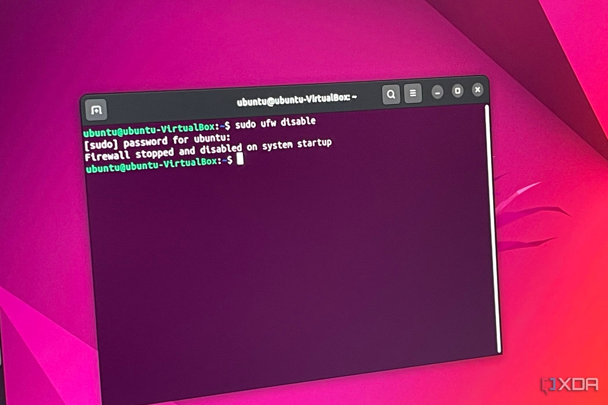 How to disable Ubuntu Firewall