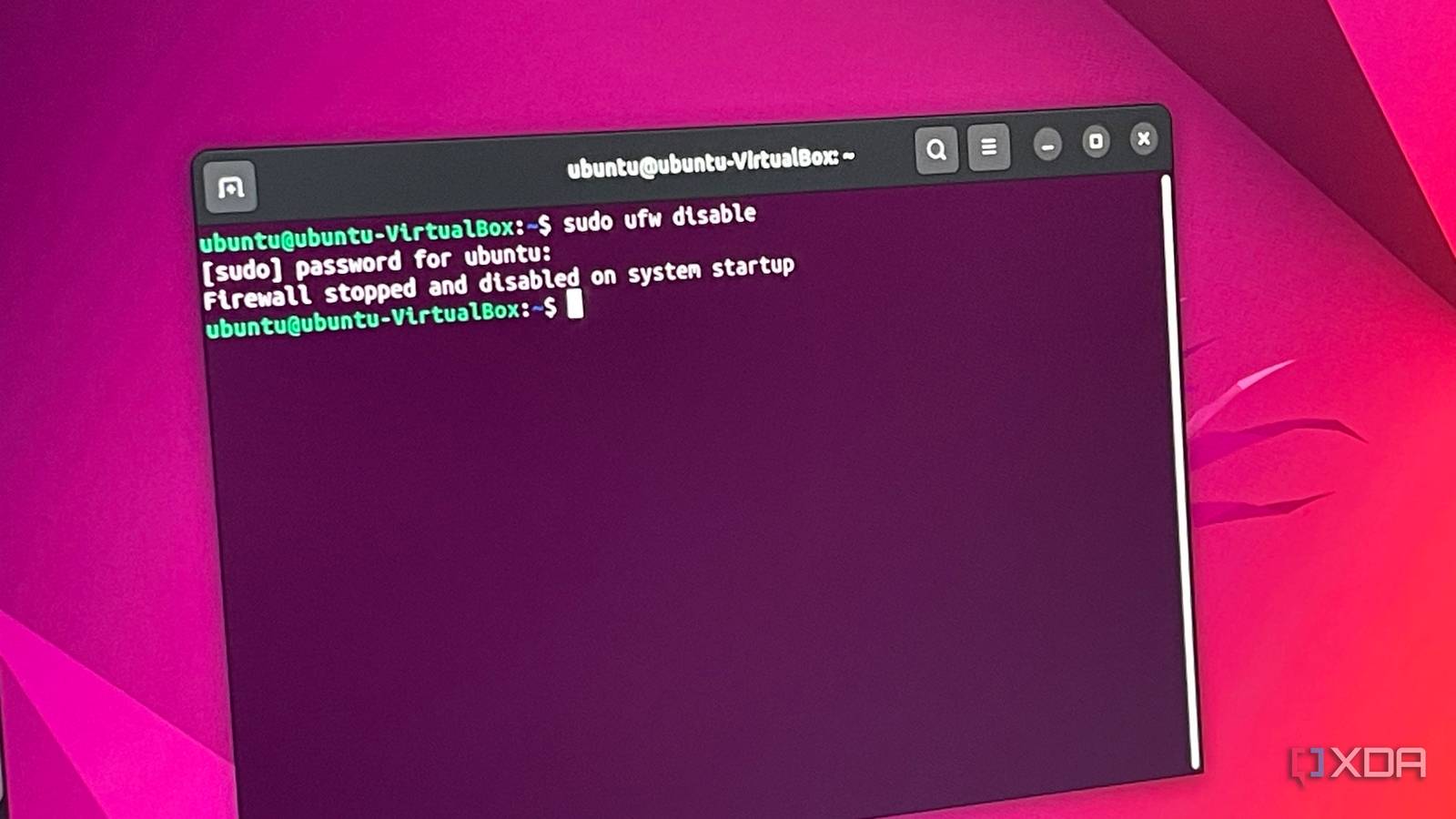 How to disable Ubuntu Firewall