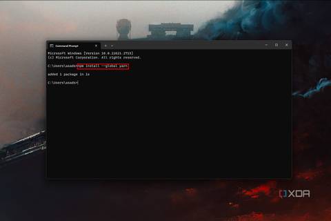 How to install Yarn on Windows