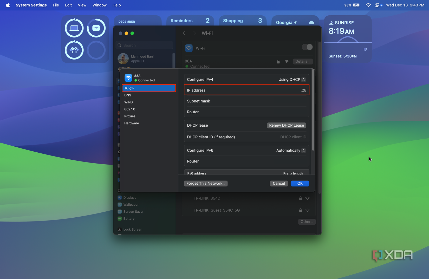 How to run ipconfig on a Mac