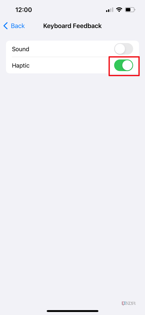 How to enable the haptic keyboard on iPhone