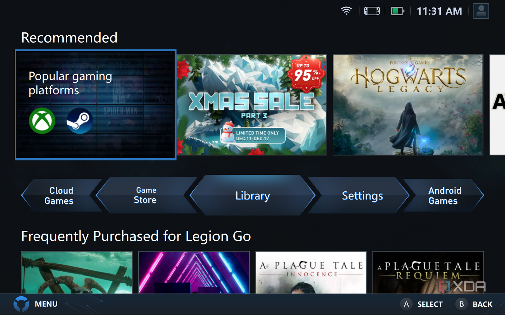 How to run Steam on your Lenovo Legion Go
