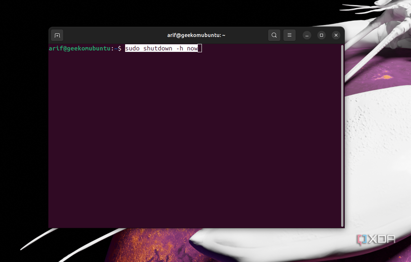 How to shut down Linux from the terminal