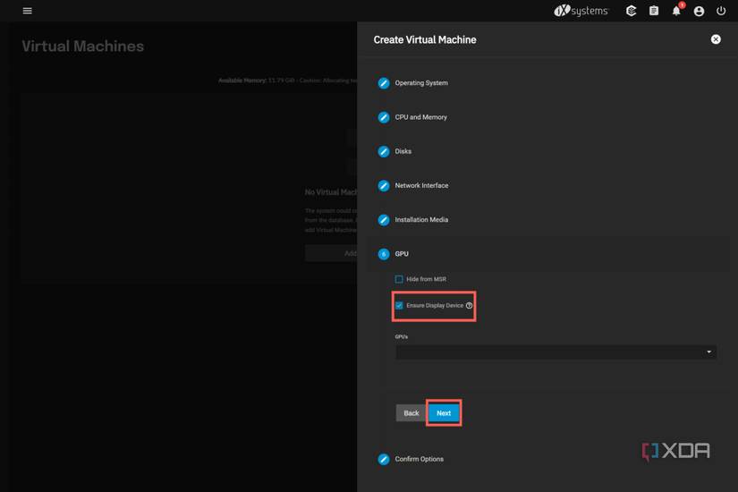 Set up VMs on a network-attached storage (NAS) device