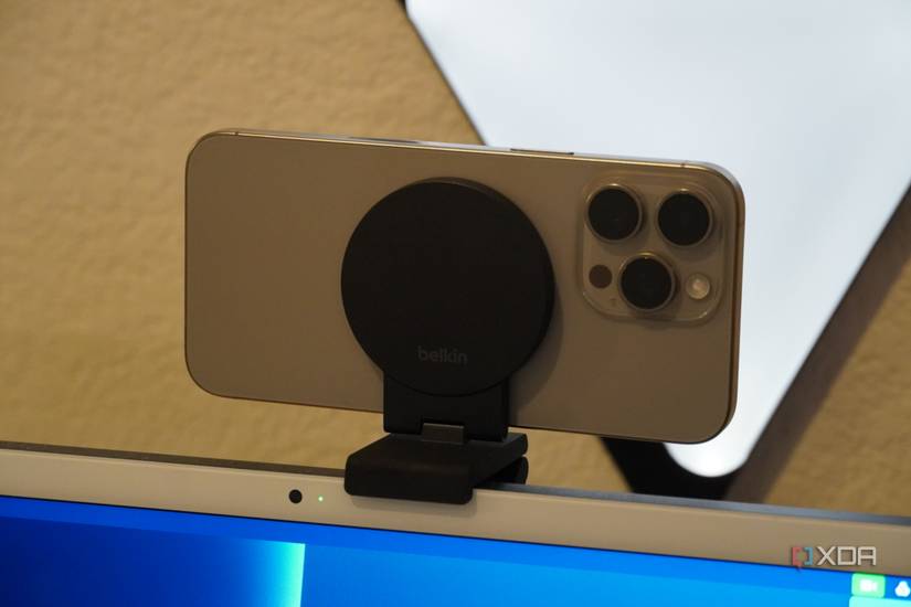 Belkin iPhone mount for Mac desktops review: Use Continuity Camera for ...