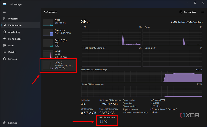 How to check your graphics card temperature on Windows 11