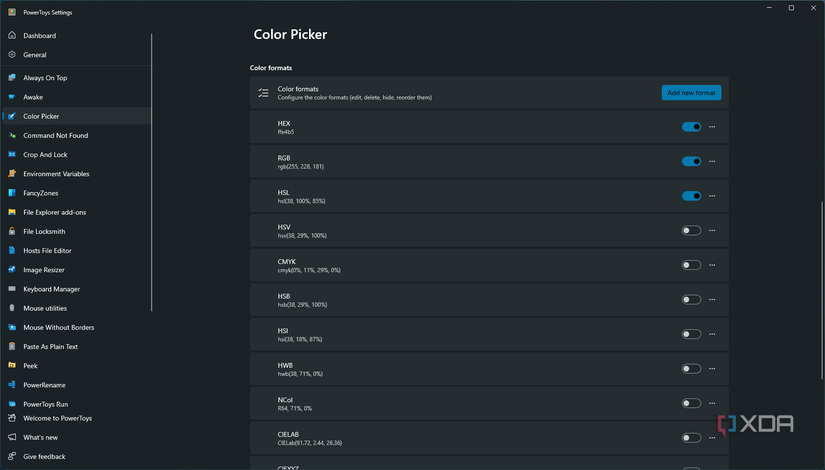 microsoft colour picker