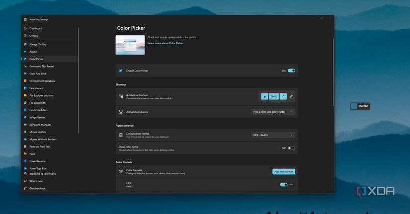 How to use Color Picker in PowerToys