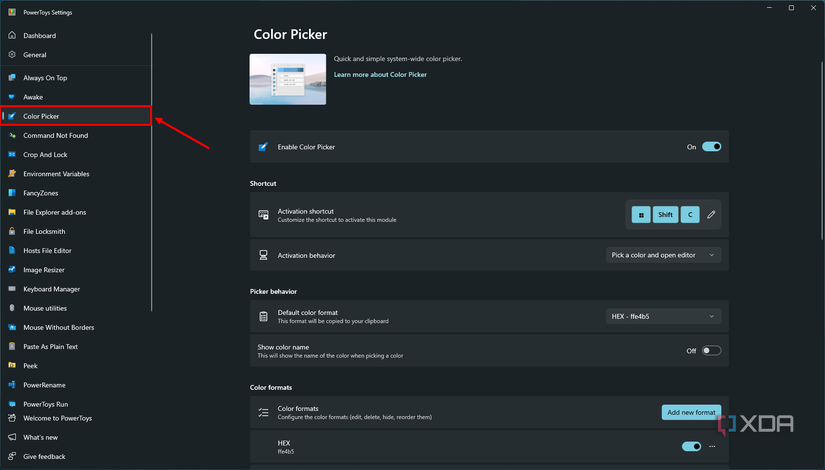 How to use Color Picker in PowerToys