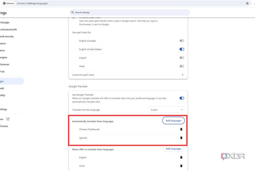 How to change the default language on Google Chrome