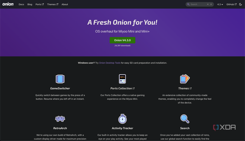 How to install OnionOS on the Miyoo Mini