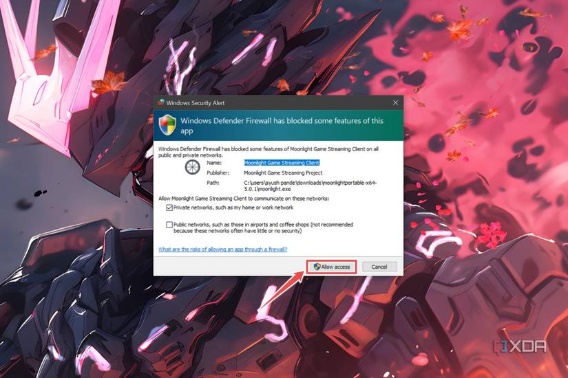 How to set up remote game streaming using Moonlight and Sunshine