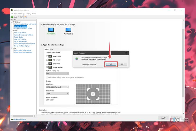 How to re-enable Nvidia's image sharpening option in control panel