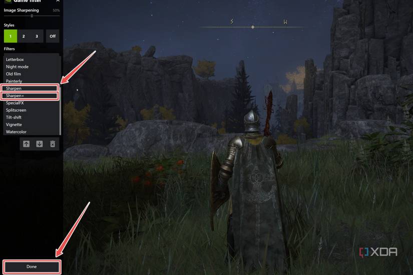 How to re-enable Nvidia's image sharpening option in control panel