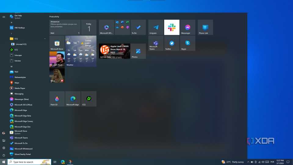 Windows 10 still has the best Start menu, so I brought it back for free