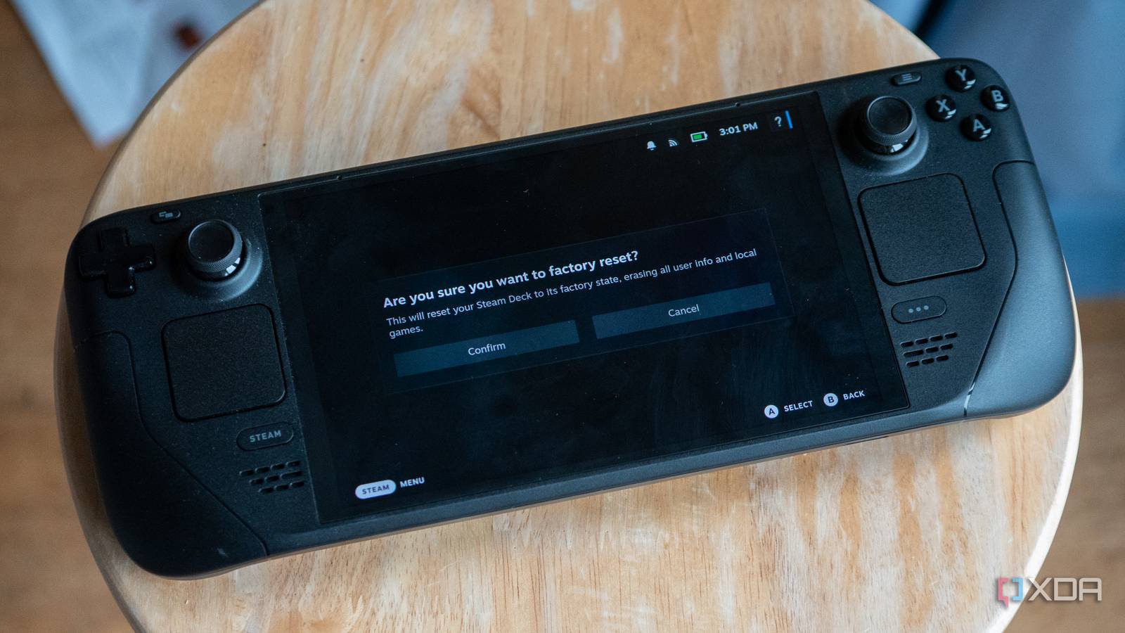 How to factory reset the Steam Deck