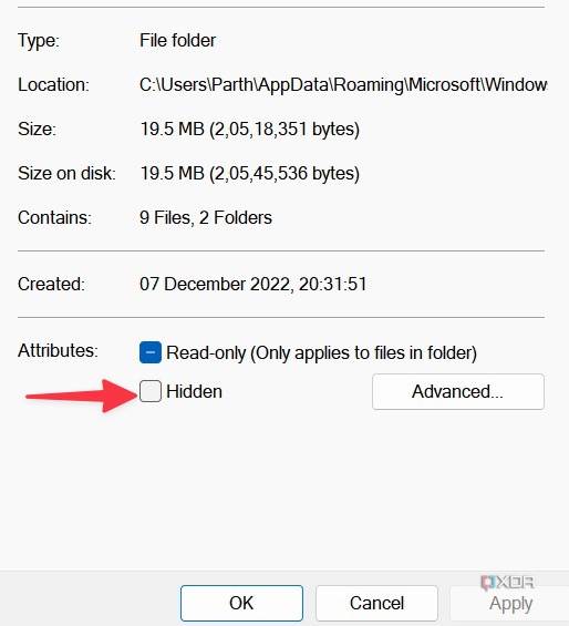 How to hide files on Windows 11
