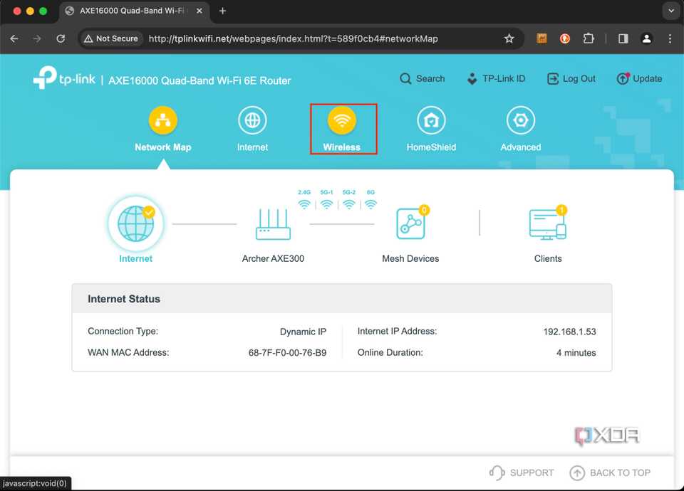 How to change a router password