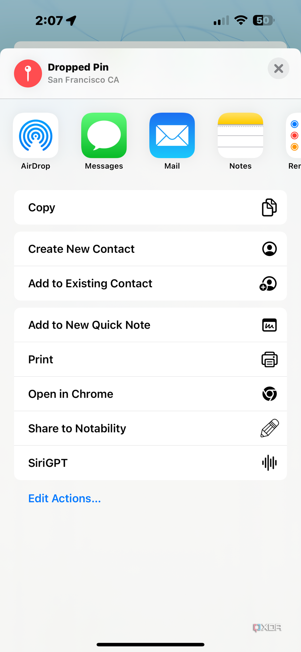 How to drop a pin on iPhone in Apple Maps