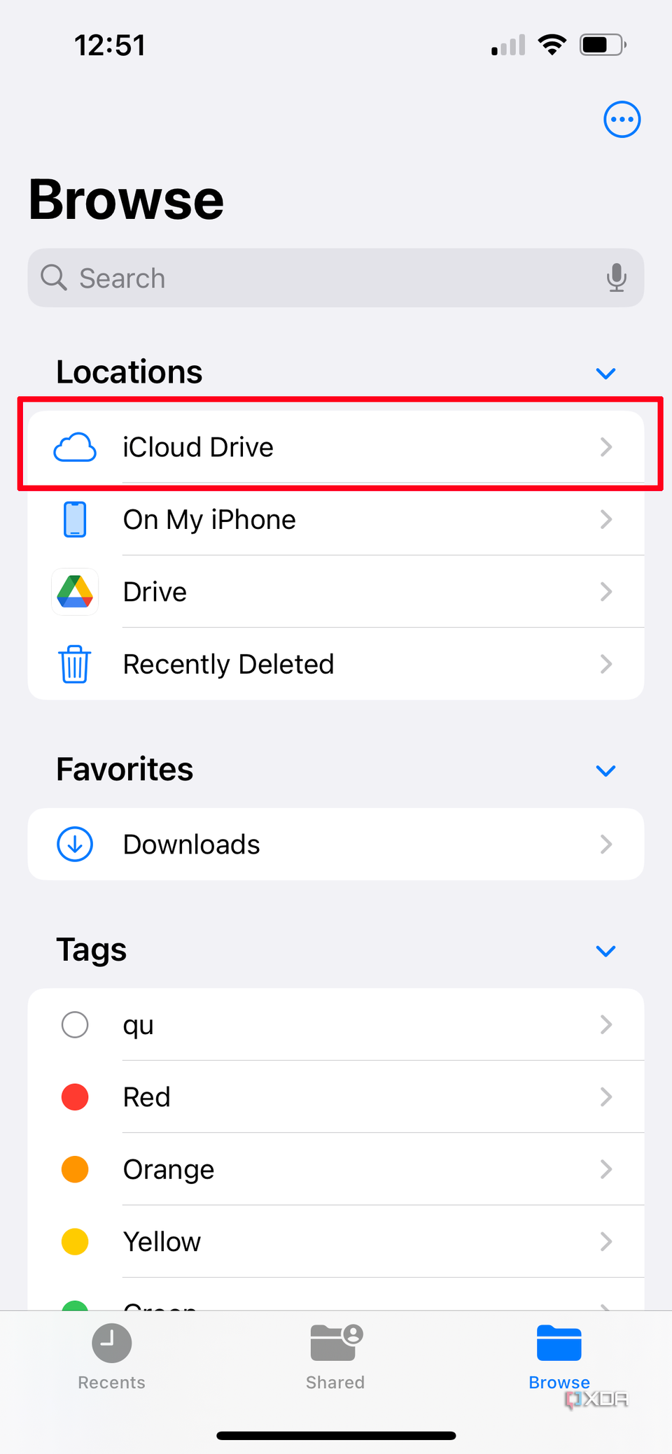How to find downloads on an iPhone