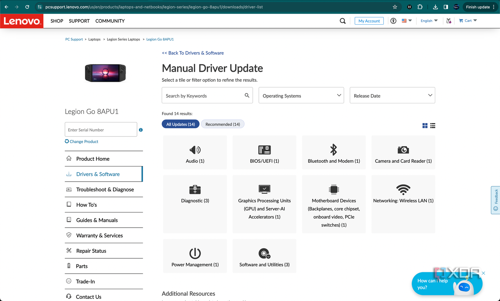 How to properly update the Lenovo Legion Go's BIOS and Drivers