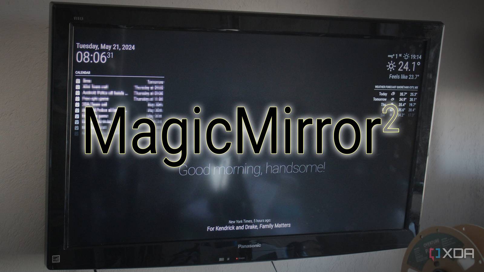 How I upcycled an old TV into a smart display with Magic Mirror