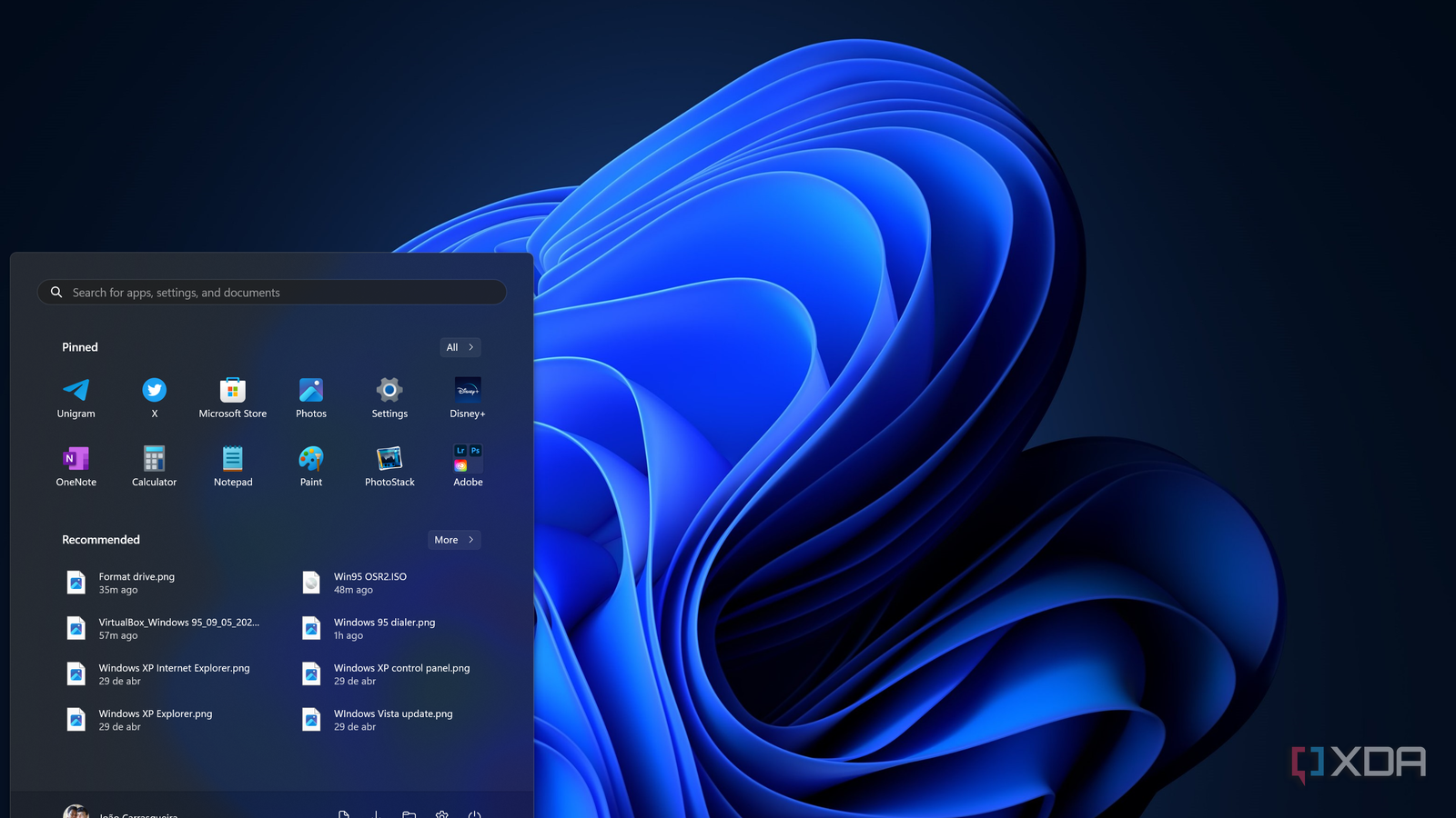 Windows 11 taskbar and Start menu open new doors for quick file sharing