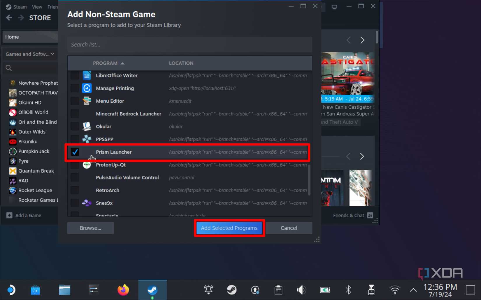 How to install Minecraft on the Steam Deck