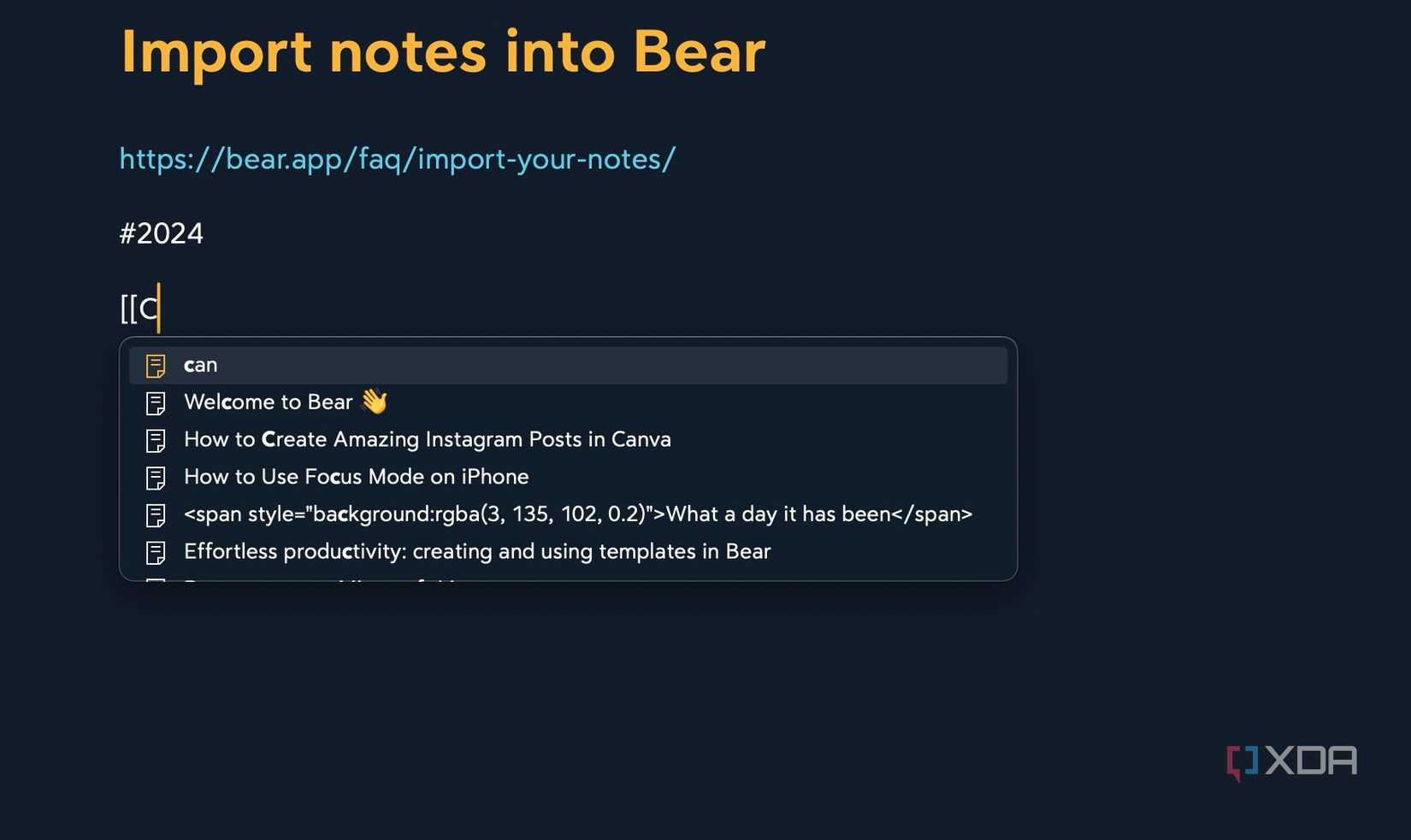 10 Bear tips to transform your note-taking experience