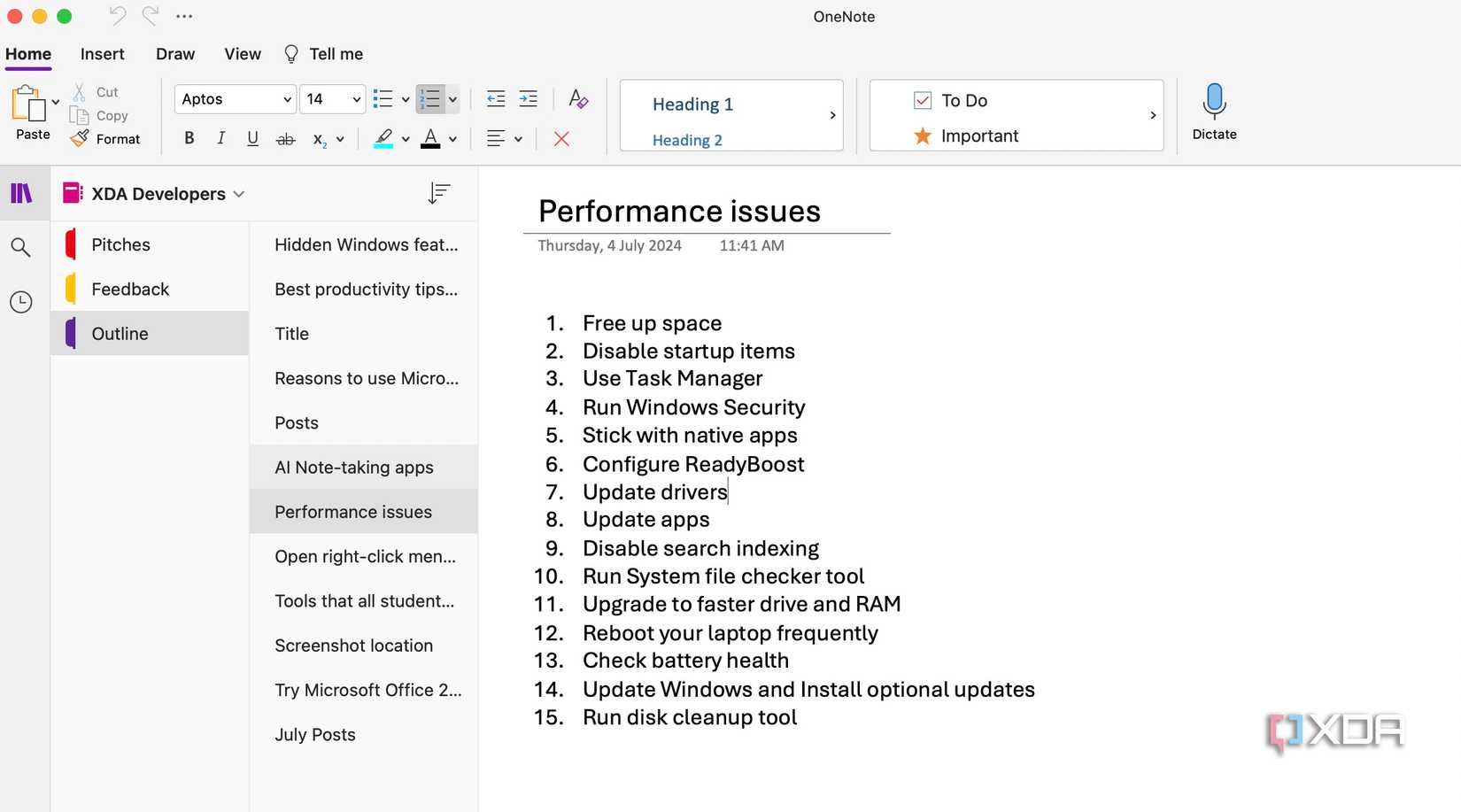 OneNote vs. Bear: The clash of the note-taking Titans