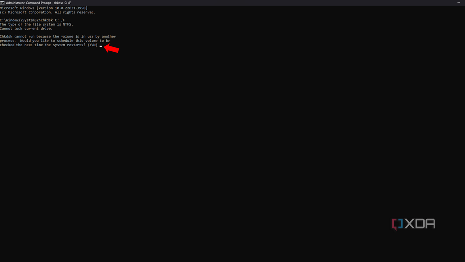 How to use the CHKDSK command in Windows